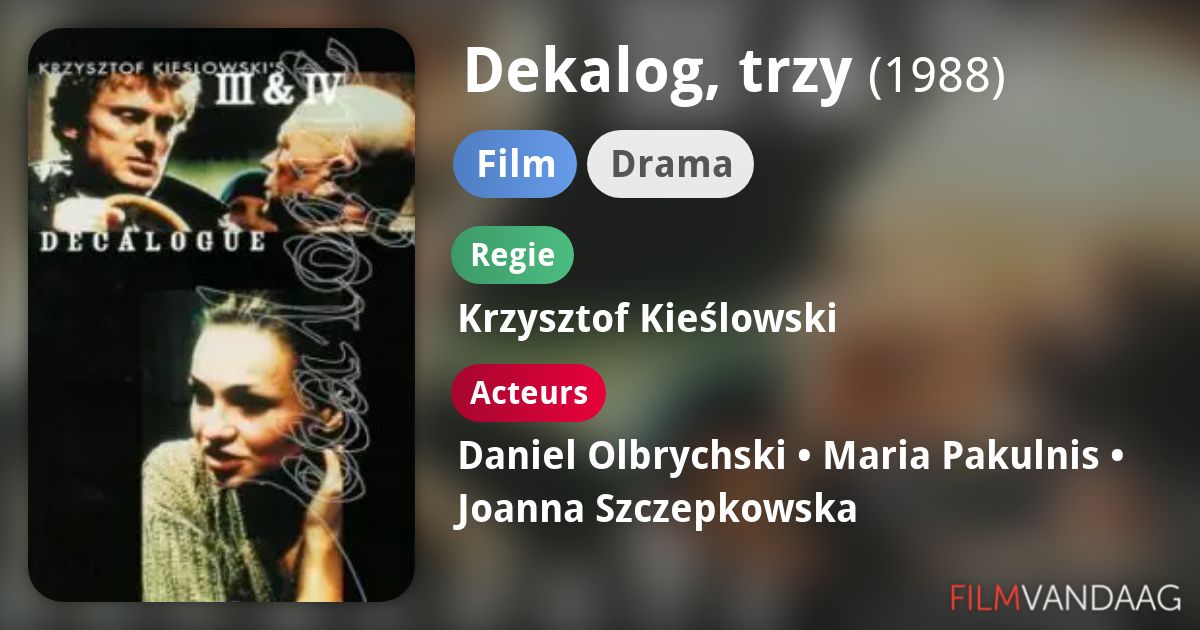 Dekalog, trzy (film, 1988) - FilmVandaag.nl