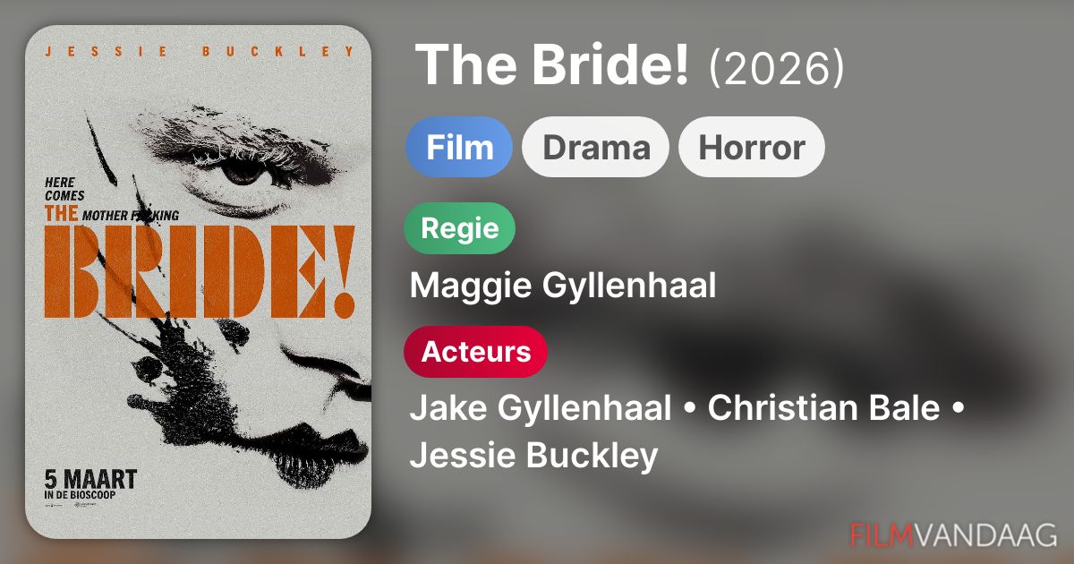 The Bride! (film, 2025) - FilmVandaag.nl