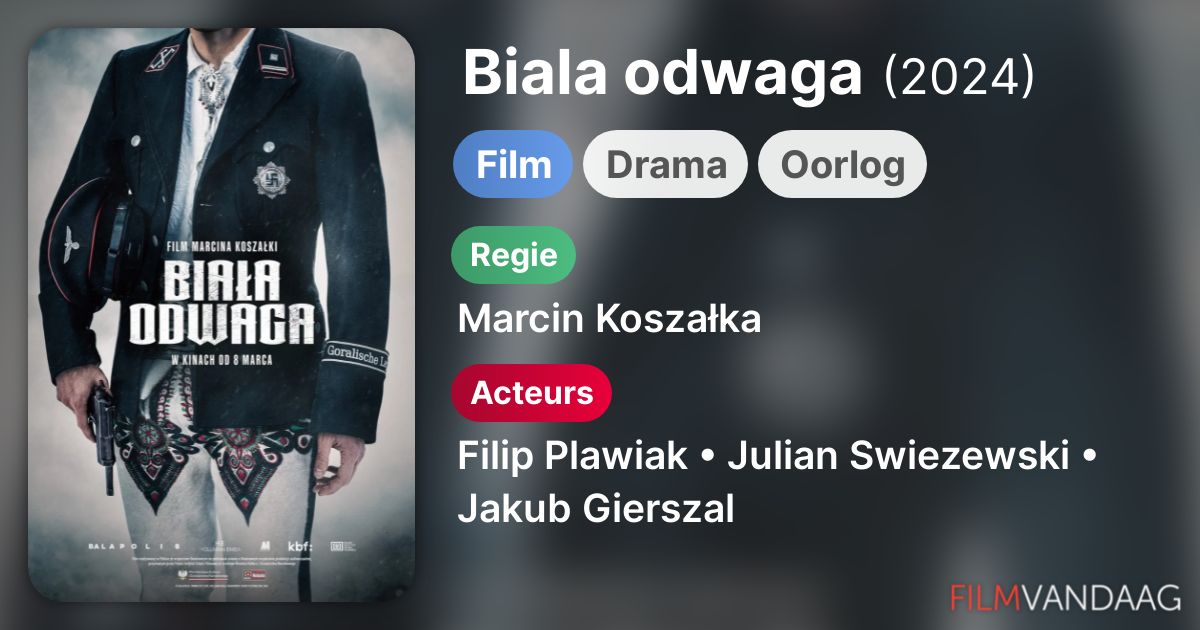 Biala odwaga in de Bioscoop (Alle Bioscooptijden) - FilmVandaag.nl