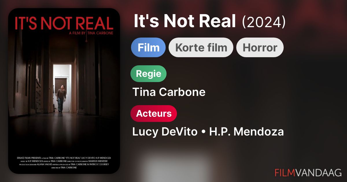 It's Not Real (film, 2023) - FilmVandaag.nl