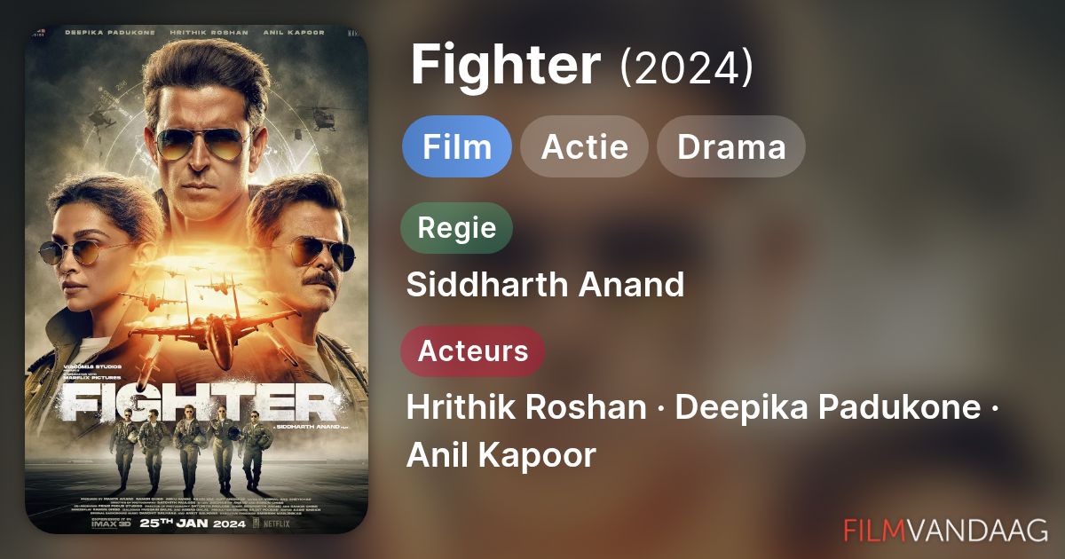 Alle acteurs in Fighter (film, 2024) - FilmVandaag.nl