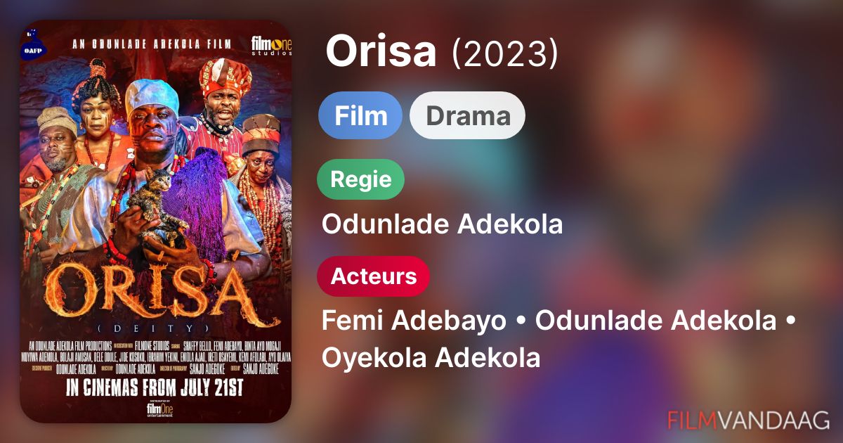 Orisa (film, 2023) - FilmVandaag.nl