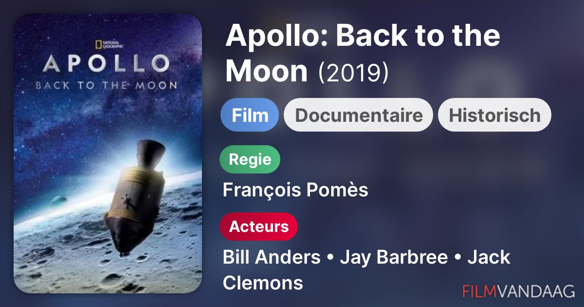Apollo: Back to the Moon (film, 2019) - FilmVandaag.nl