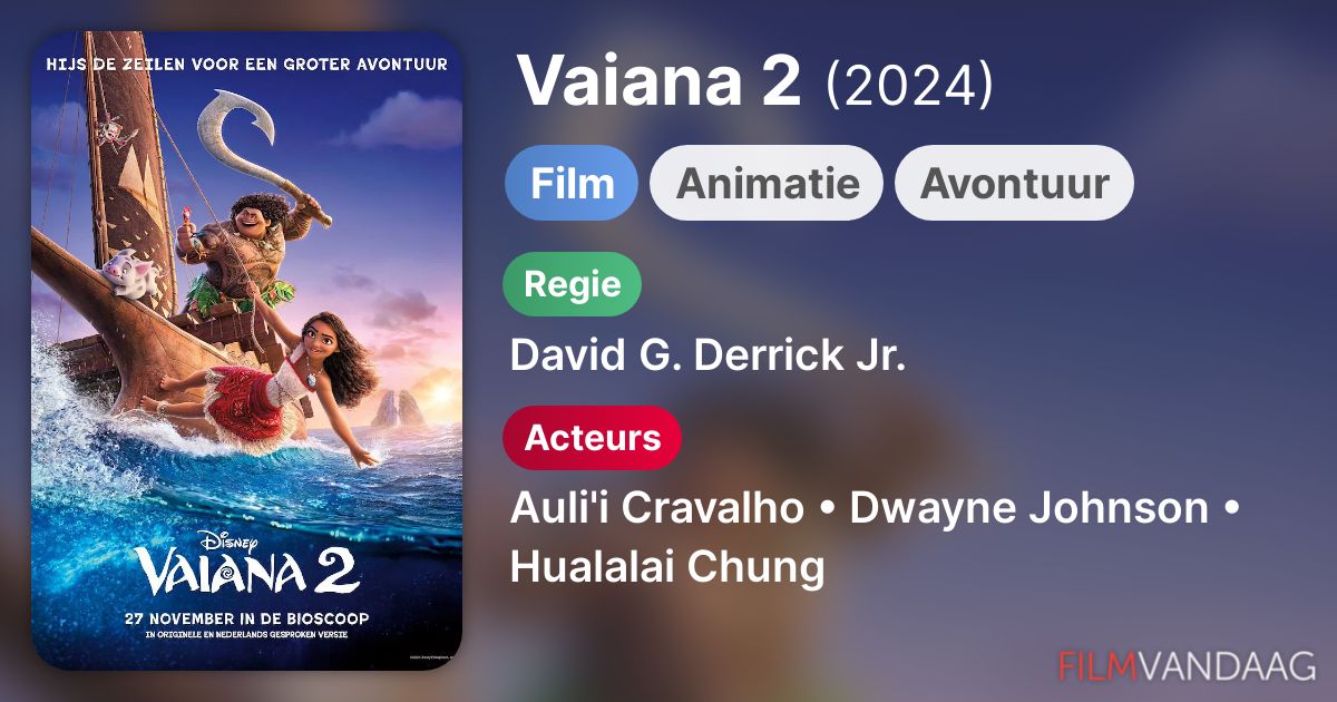 Vaiana 2 (film, 2024) Nu Online Kijken - FilmVandaag.nl