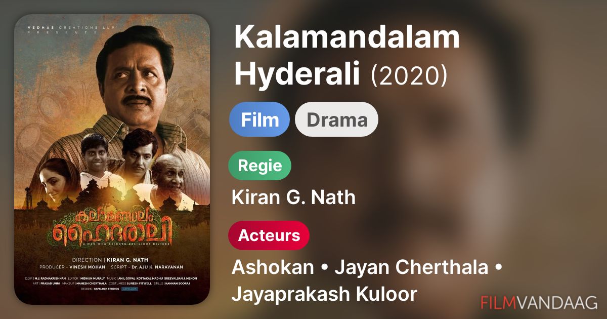 Kalamandalam Hyderali (film, 2020) - FilmVandaag.nl