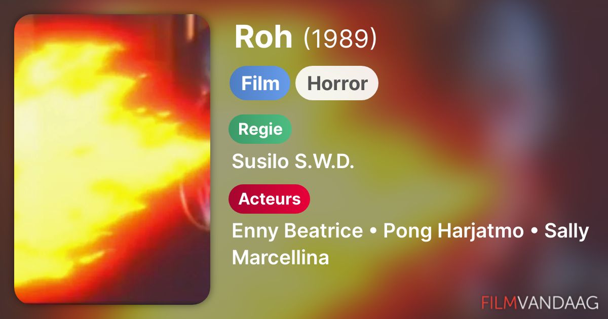 Roh (film, 1989) - FilmVandaag.nl