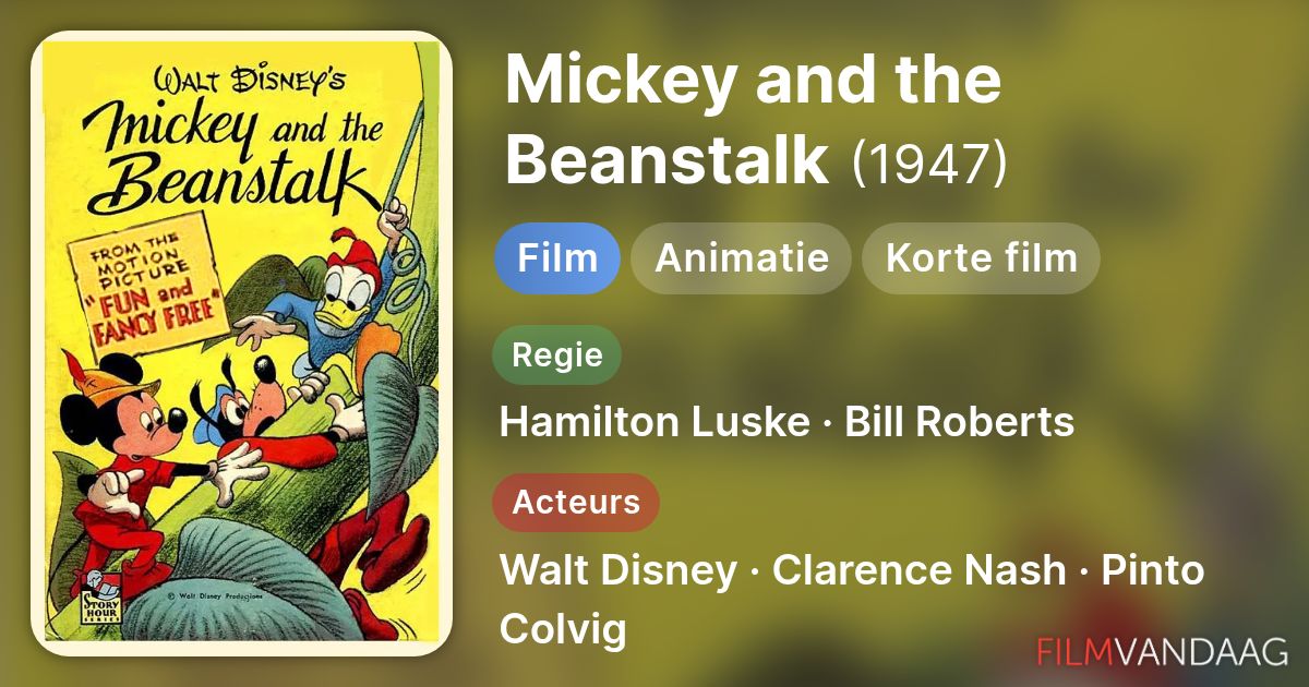 Mickey and the Beanstalk (film, 1947) - FilmVandaag.nl