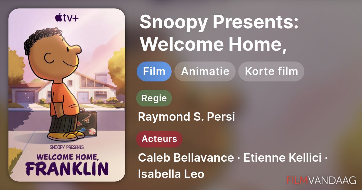 Snoopy Presents: Welcome Home, Franklin (film, 2024) - FilmVandaag.nl