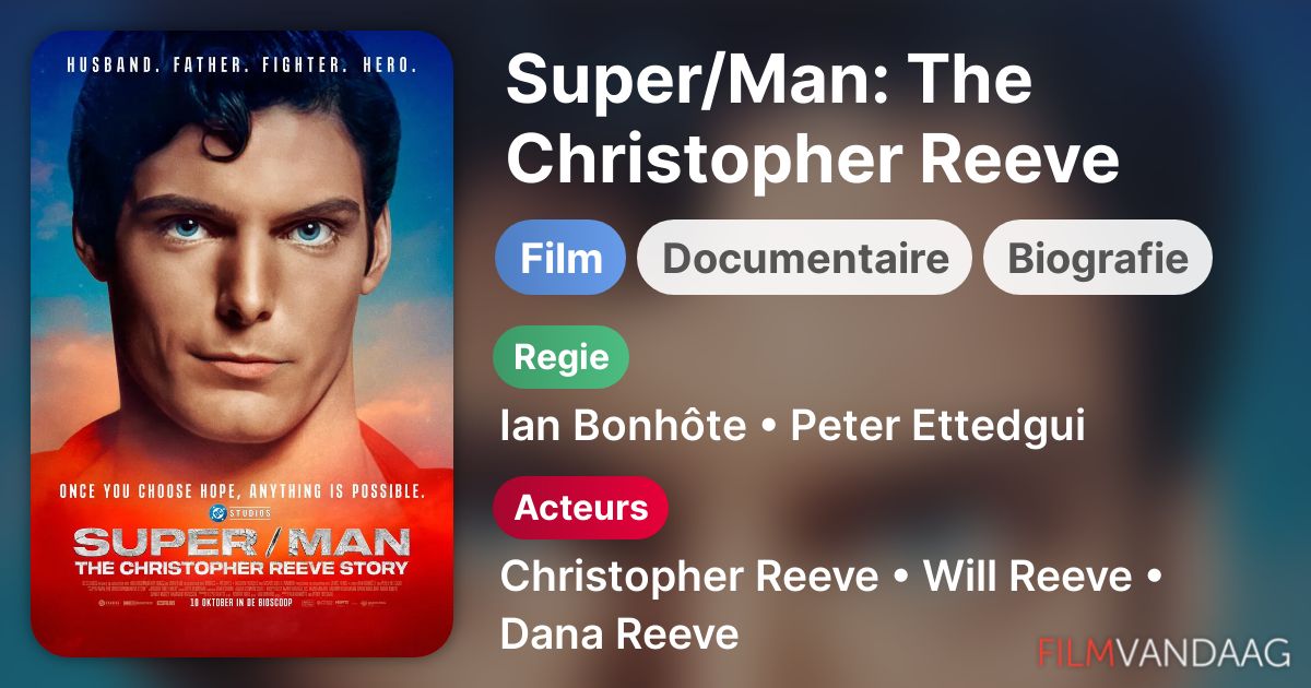 Super/Man: The Christopher Reeve Story (film, 2024) - FilmVandaag.nl