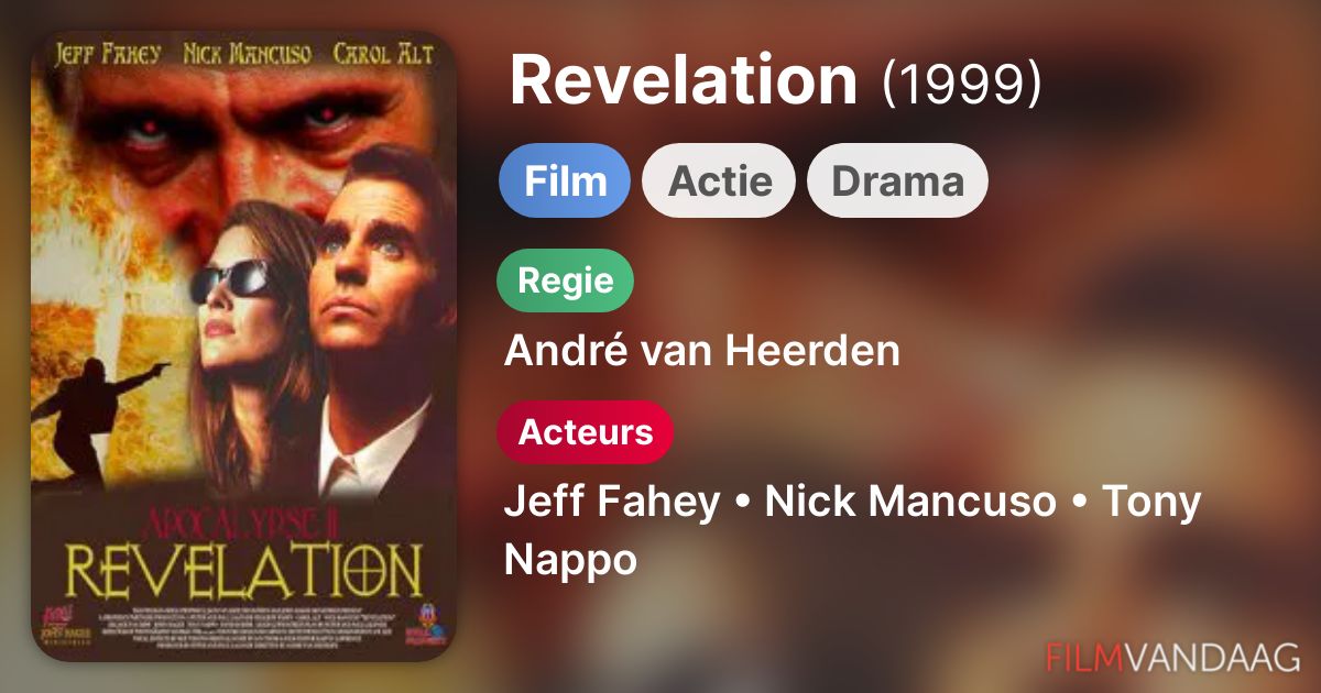 Revelation (film, 1999) - FilmVandaag.nl
