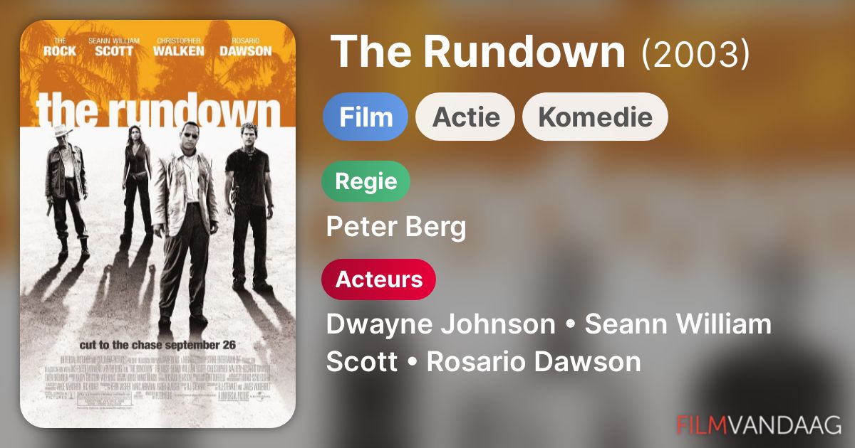 The Rundown (film, 2003) - FilmVandaag.nl
