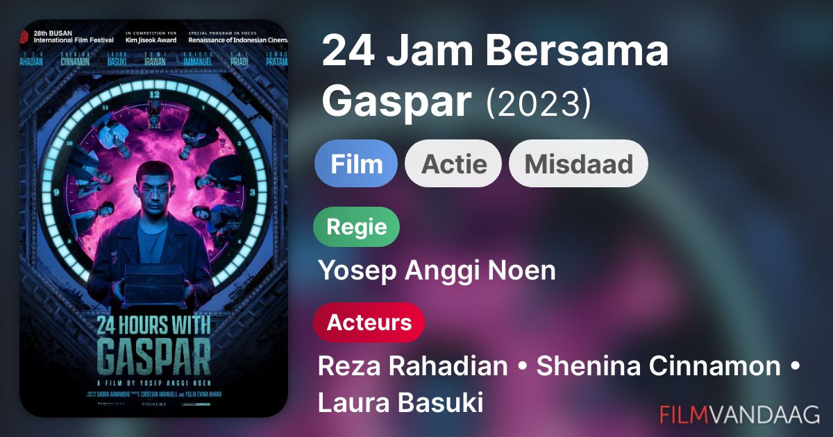 24 Jam Bersama Gaspar (film, 2023) - FilmVandaag.nl