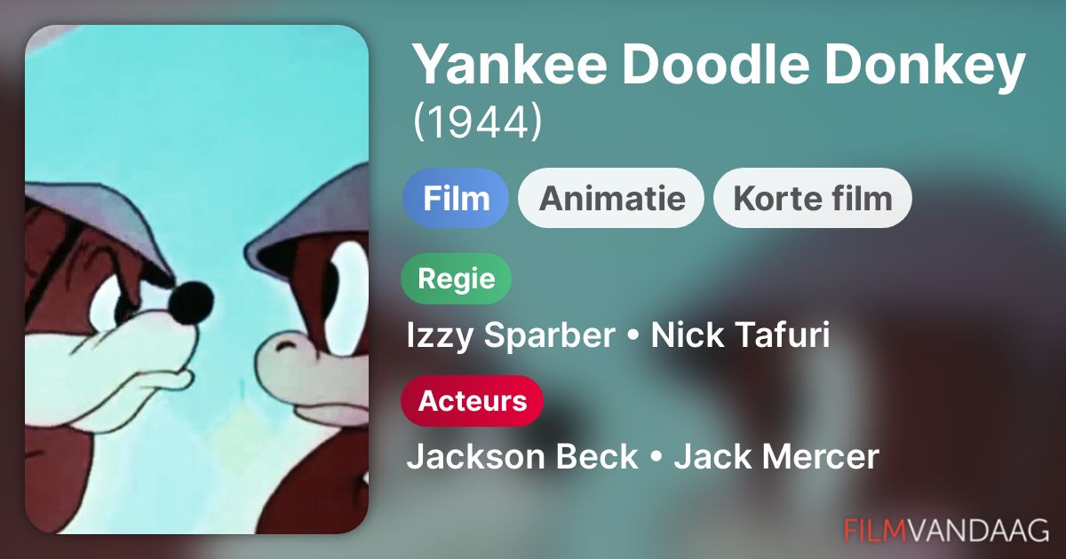 Yankee Doodle Donkey (film, 1944) - FilmVandaag.nl
