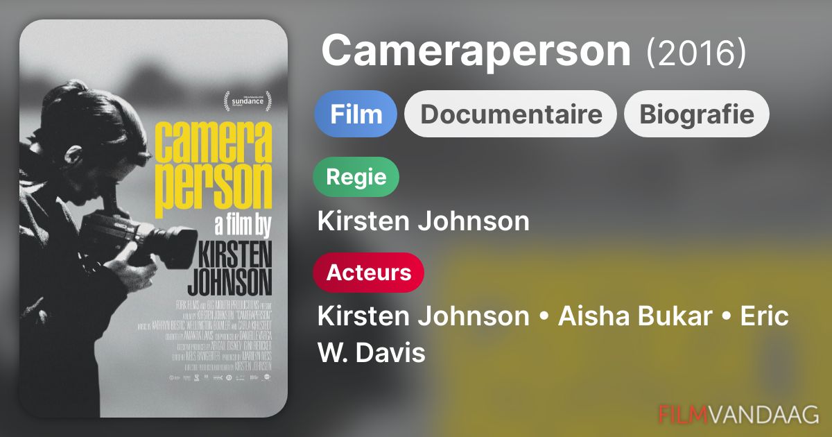 Cameraperson (film, 2016) - FilmVandaag.nl
