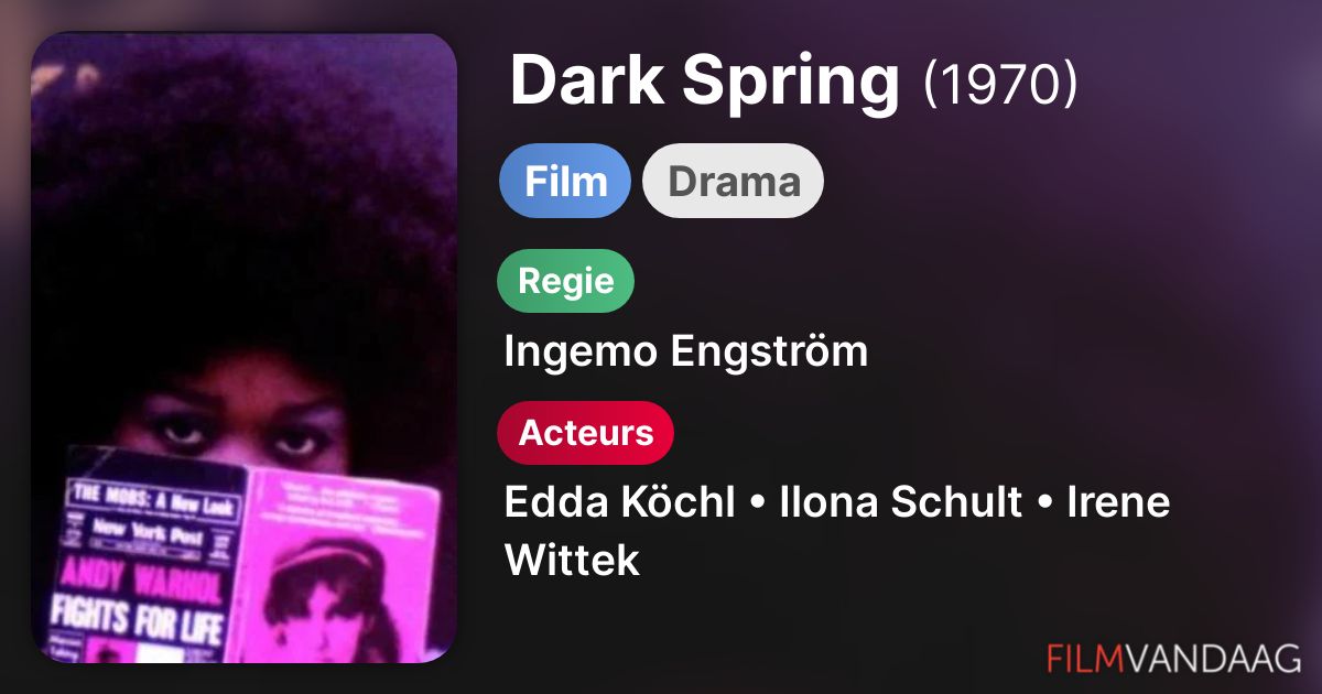 Dark Spring (film, 1970) - FilmVandaag.nl