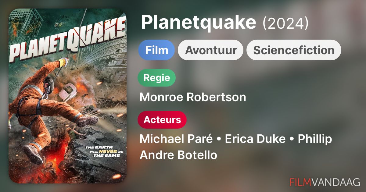 Planetquake (film, 2024) kopen op dvd of blu-ray - FilmVandaag.nl