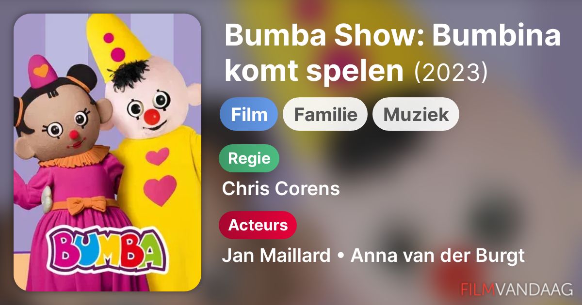 Bumba Show: Bumbina komt spelen (film, 2023) Nu Online Kijken - FilmVandaag.nl