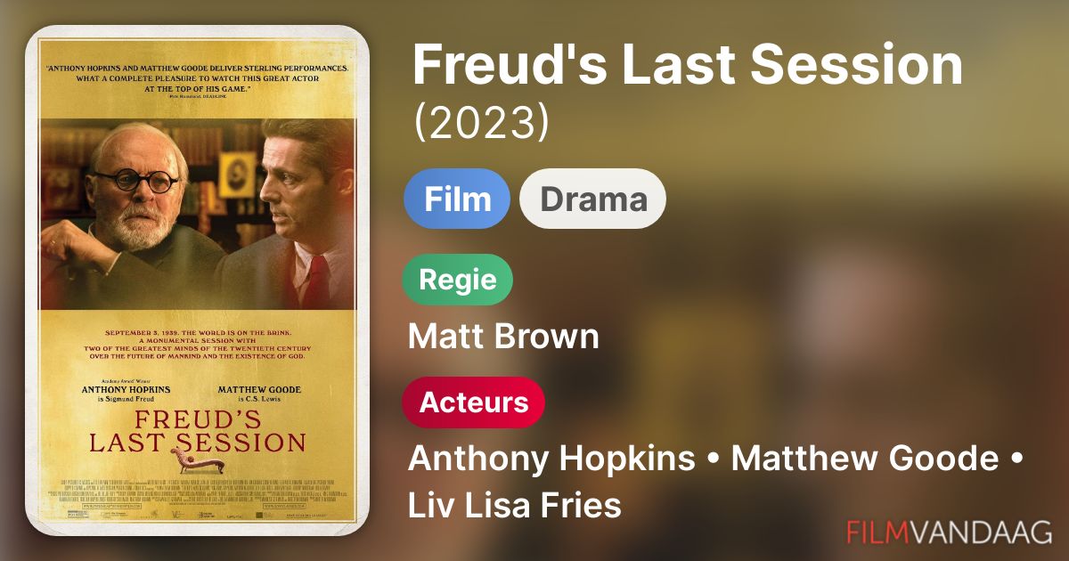 Freud's Last Session (film, 2023) kopen op dvd of blu-ray - FilmVandaag.nl