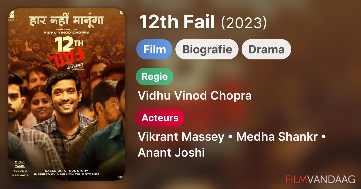 12th Fail (film, 2023) - FilmVandaag.nl