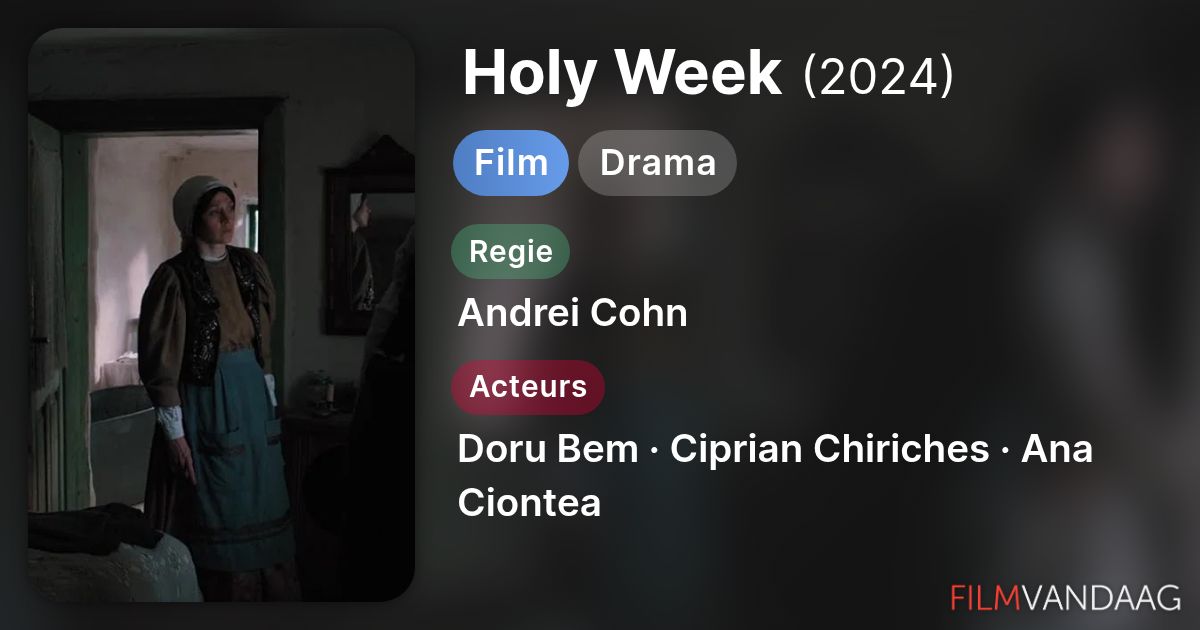 Holy Week (film, 2024) - FilmVandaag.nl