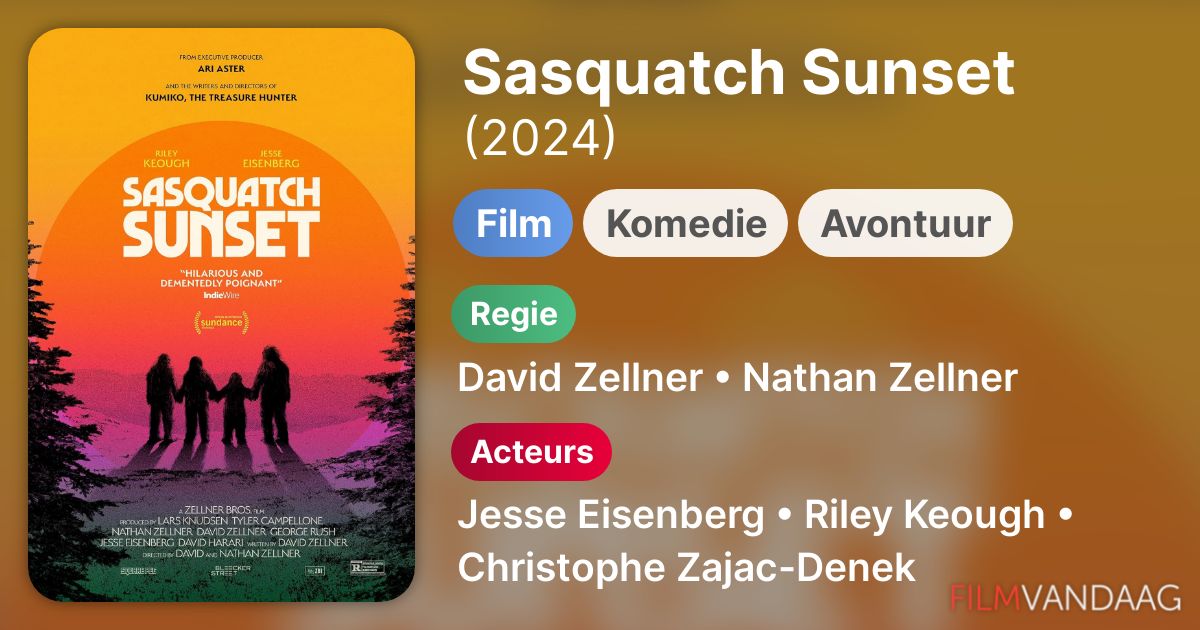 Sasquatch Sunset (film, 2024) - FilmVandaag.nl