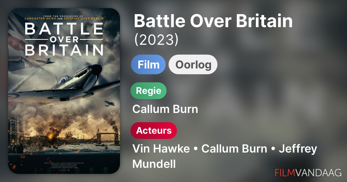 Battle Over Britain (film, 2023) kopen op dvd of blu-ray - FilmVandaag.nl