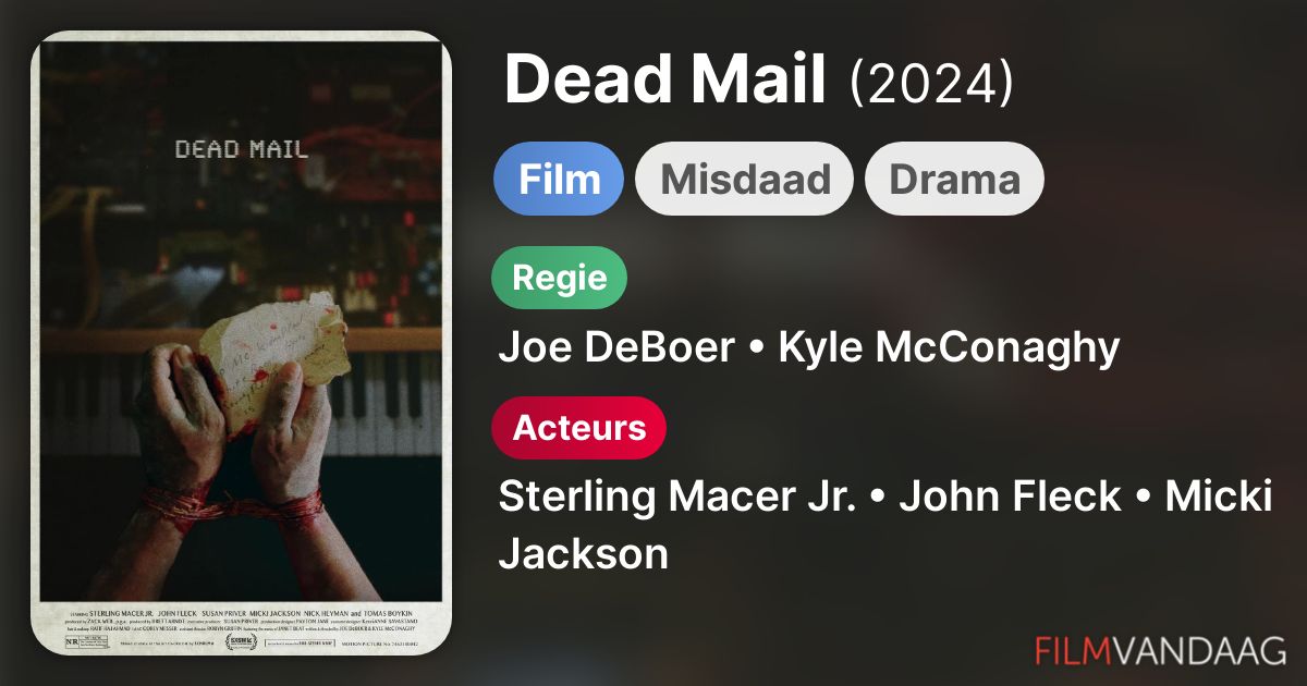Dead Mail (film, 2024) kopen op dvd of blu-ray - FilmVandaag.nl