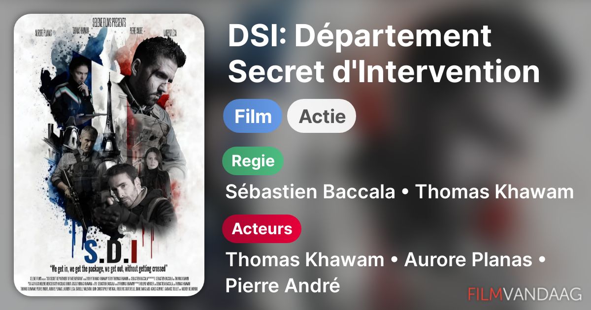 DSI: Département Secret d'Intervention (film, 2024) - FilmVandaag.nl
