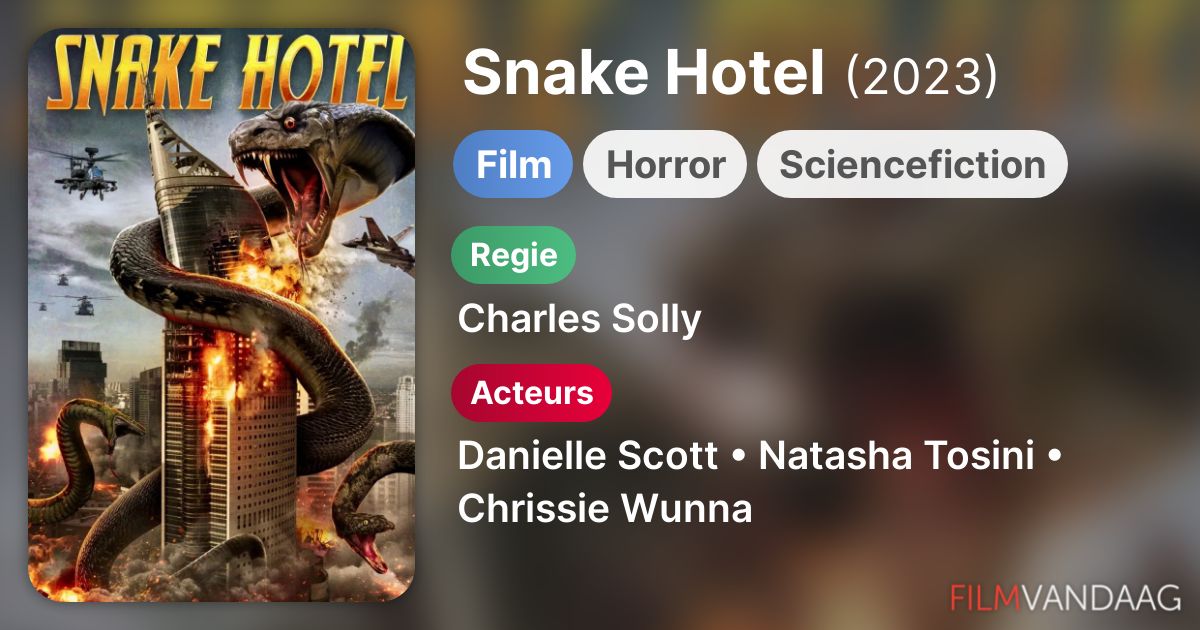 Snake Hotel (film, 2023) - FilmVandaag.nl