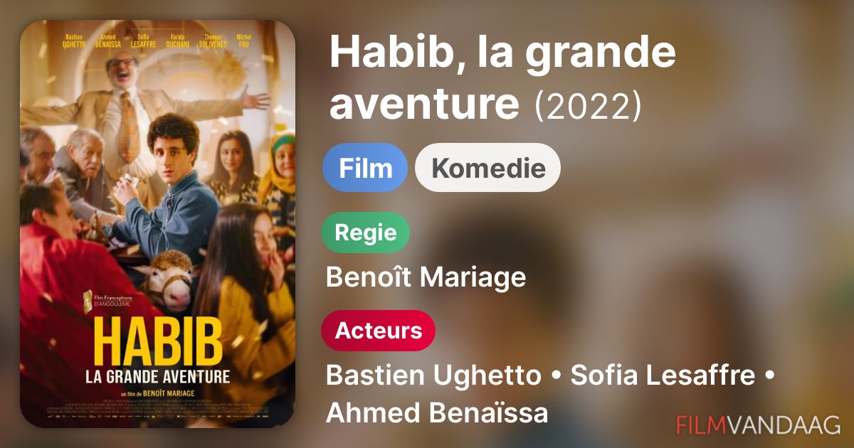 Habib, la grande aventure (film, 2022) - FilmVandaag.nl