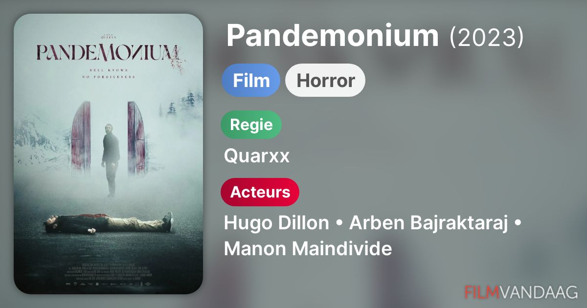 Pandemonium (film, 2023) kopen op dvd of blu-ray - FilmVandaag.nl