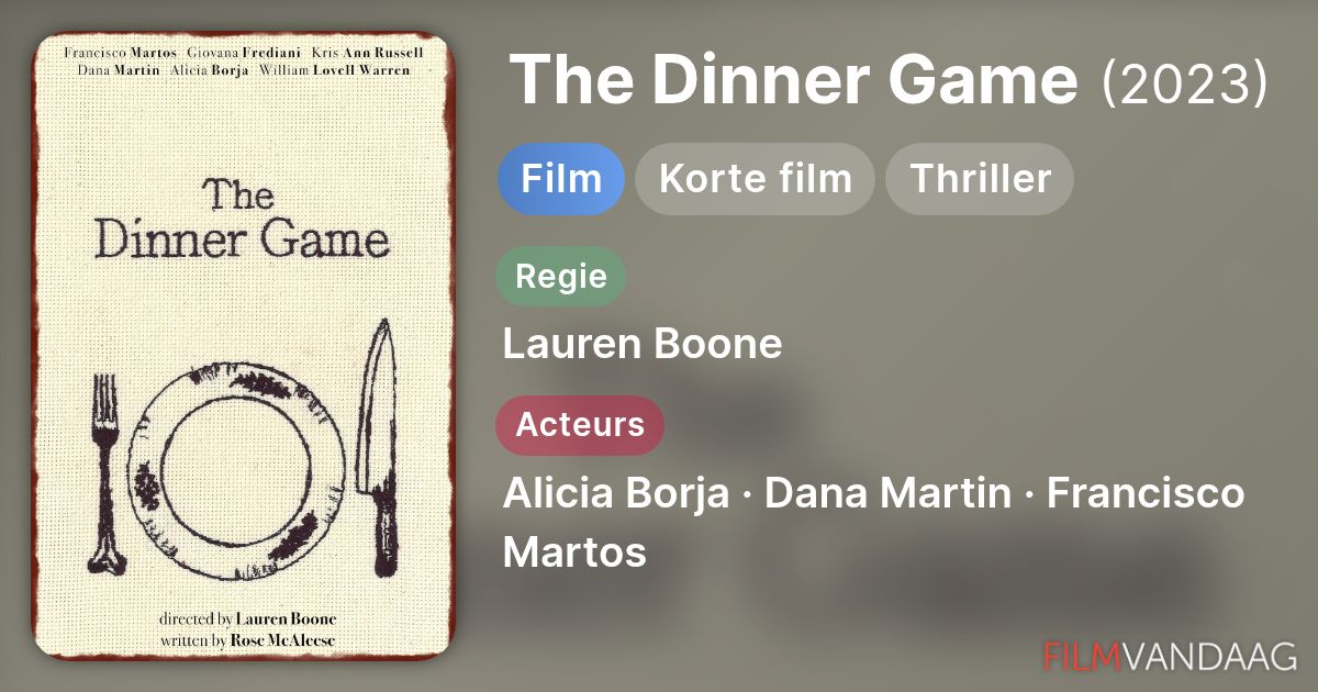 The Dinner Game (film, 2023) - FilmVandaag.nl