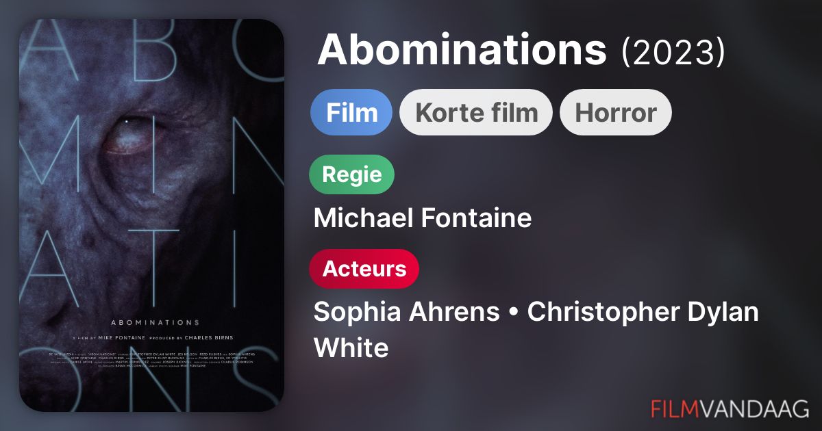 Abominations (film, 2023) - FilmVandaag.nl
