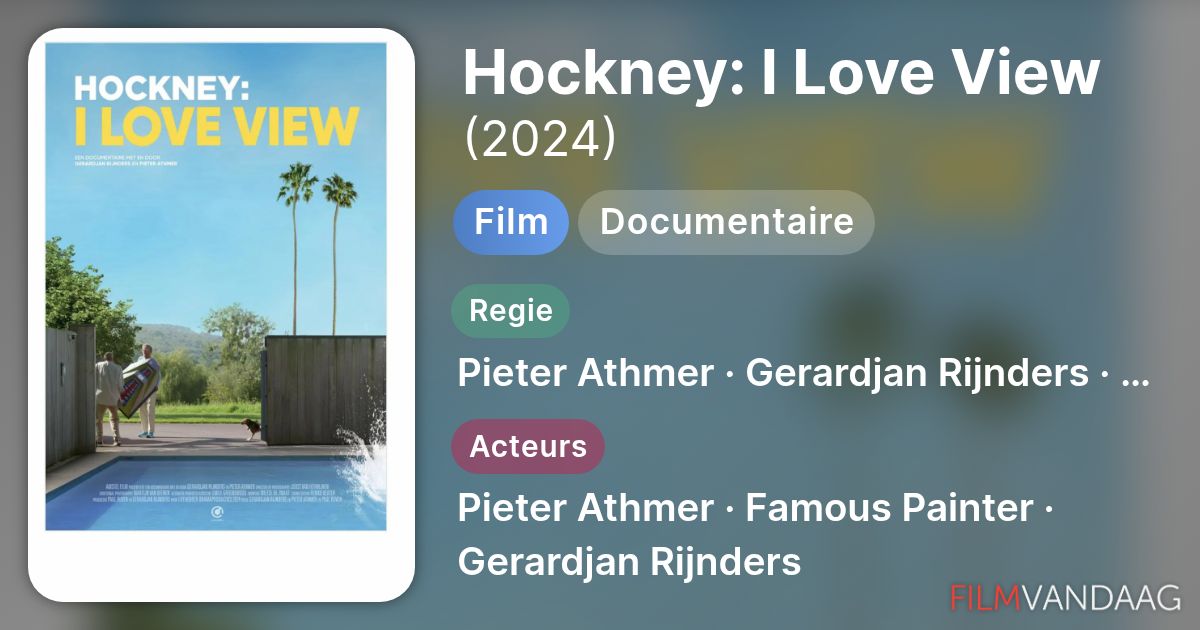 Hockney: I Love View (film, 2024) - FilmVandaag.nl
