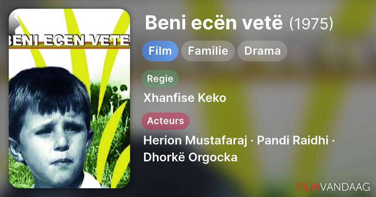 Beni ecën vetë (film, 1975) kopen op dvd of blu-ray - FilmVandaag.nl
