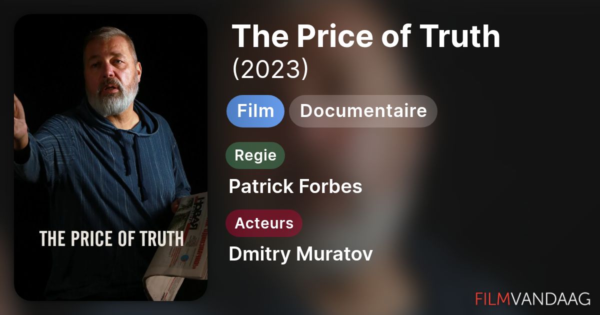 The Price of Truth (film, 2023) kopen op dvd of blu-ray - FilmVandaag.nl