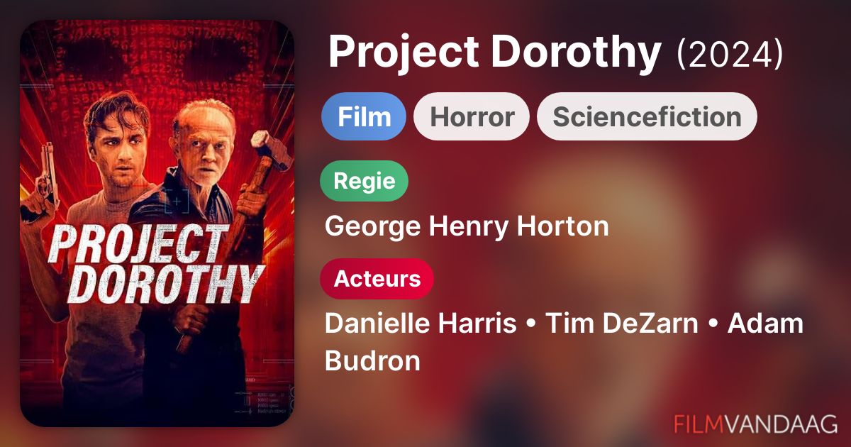 Project Dorothy (film, 2024) - FilmVandaag.nl