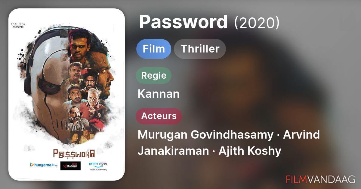 Password (film, 2020) kopen op dvd of blu-ray - FilmVandaag.nl