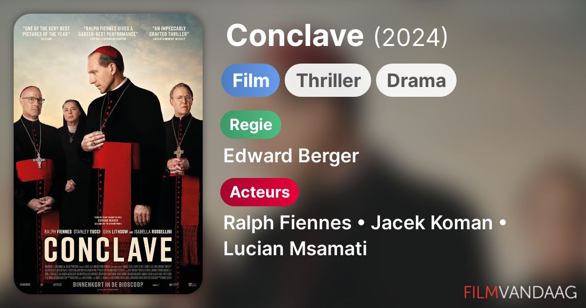 Conclave (film, 2024) Nu Online Kijken - FilmVandaag.nl