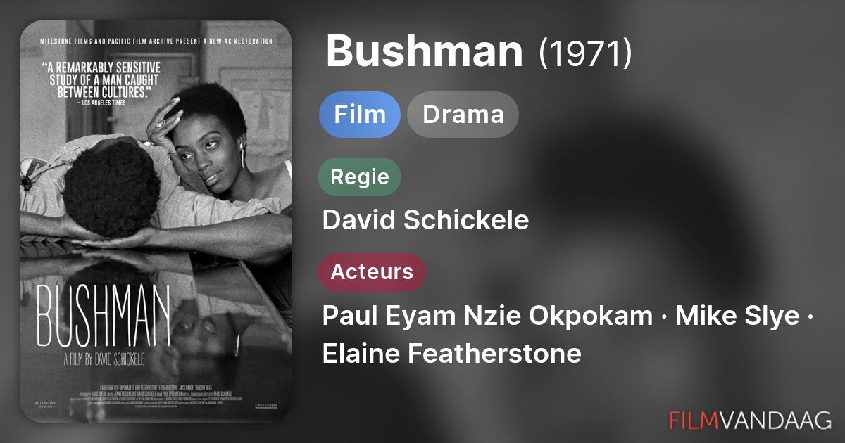 Bushman (film, 1971) - FilmVandaag.nl