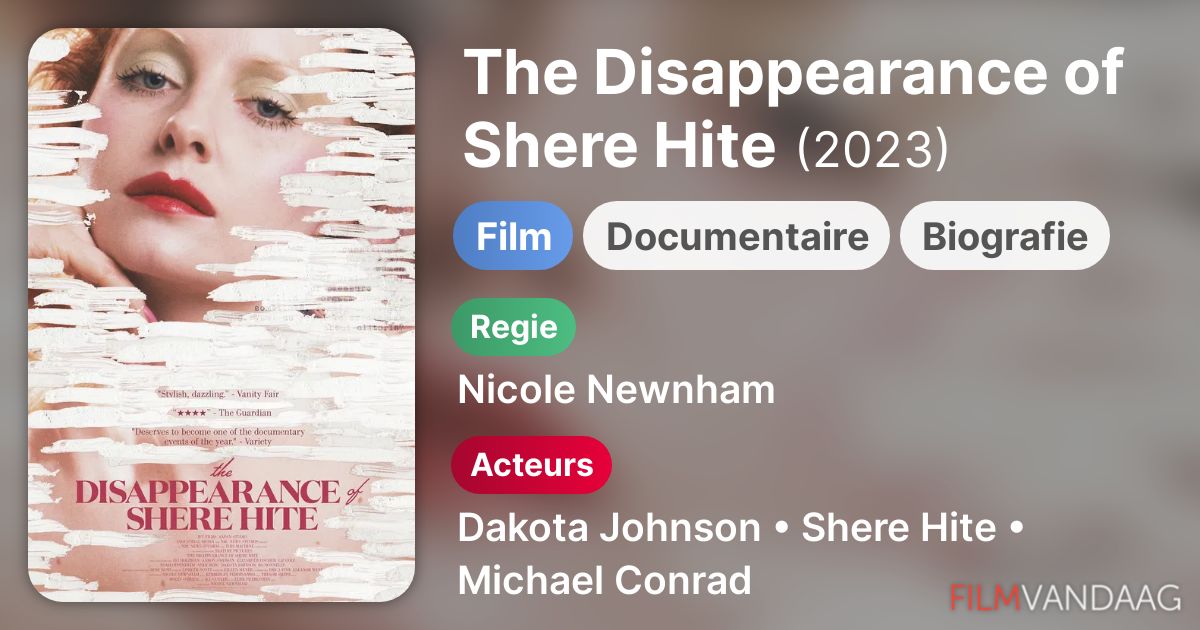 The Disappearance of Shere Hite (film, 2023) - FilmVandaag.nl