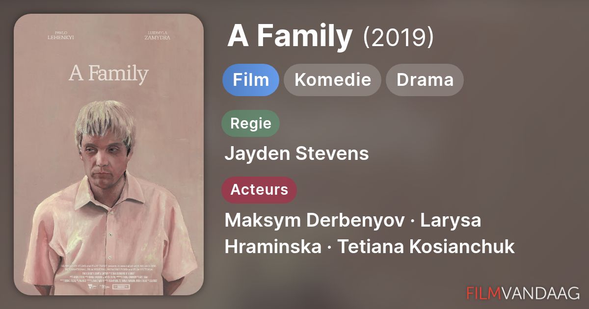 Alle acteurs in A Family (film, 2019) - FilmVandaag.nl