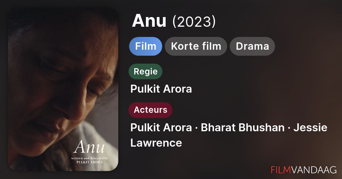Anu (film, 2023) - FilmVandaag.nl