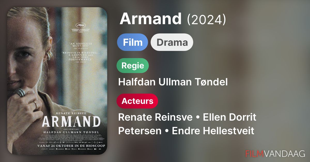 Armand (film, 2024) - FilmVandaag.nl