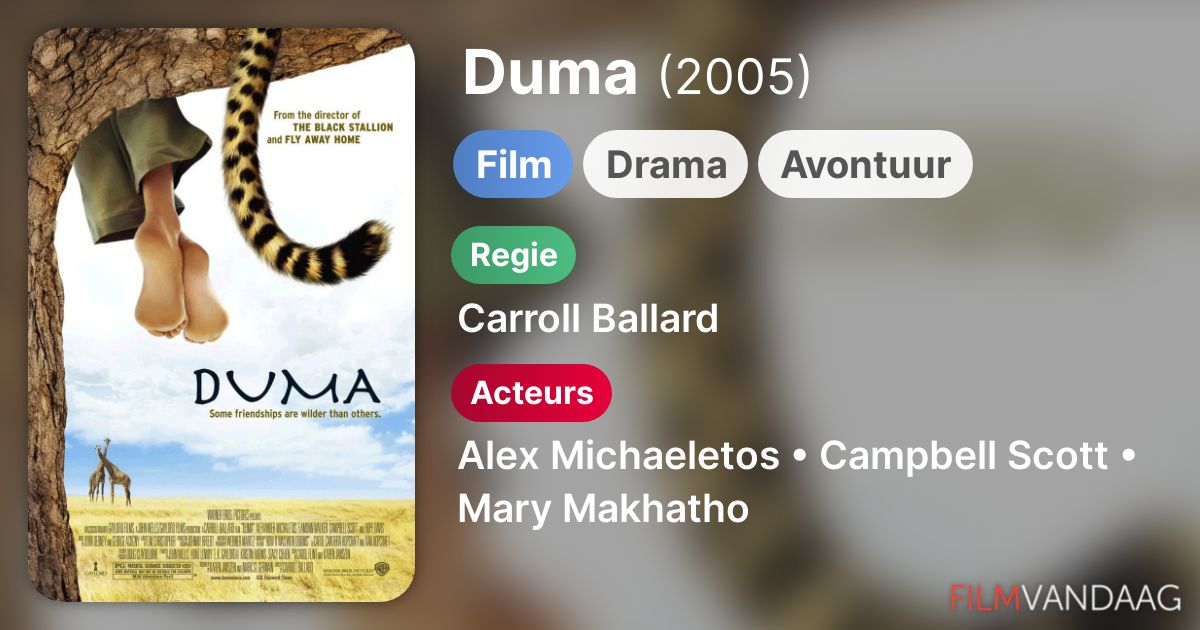 Duma (film, 2005) - FilmVandaag.nl