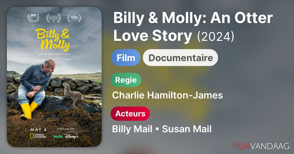 Billy & Molly: An Otter Love Story (film, 2024) kopen op dvd of blu-ray - FilmVandaag.nl