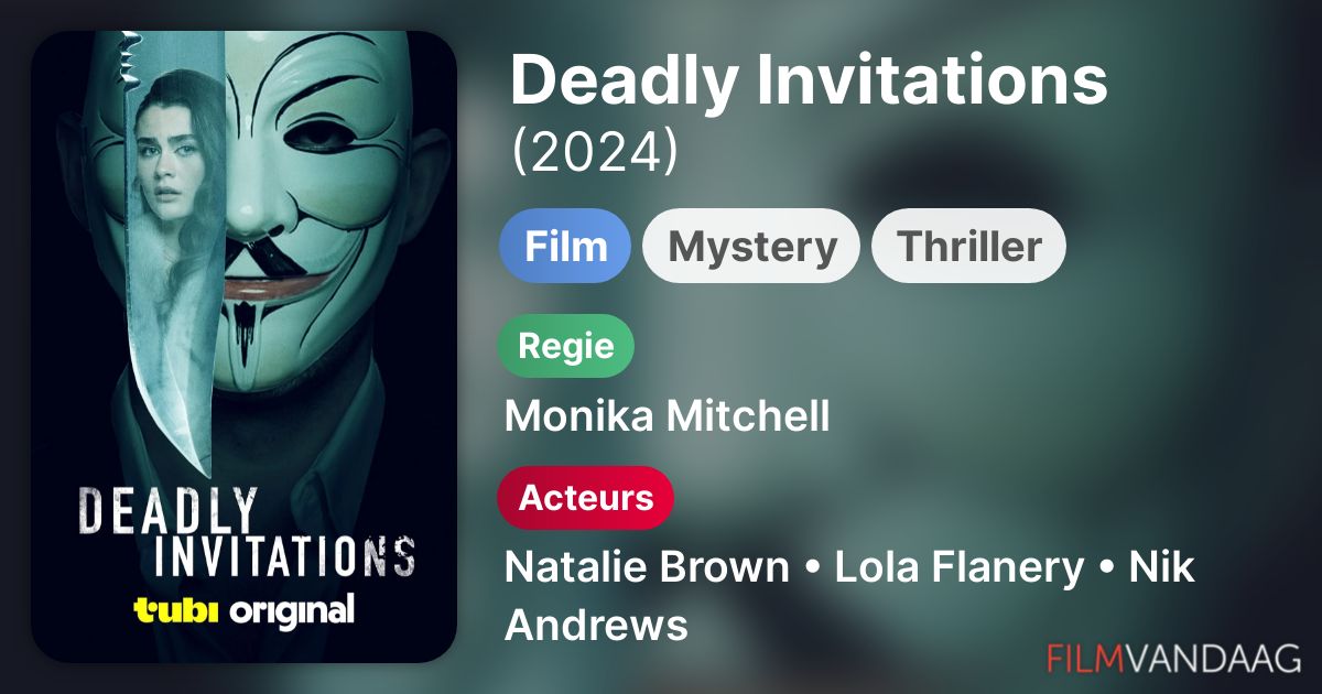 Deadly Invitations (film, 2024) - FilmVandaag.nl