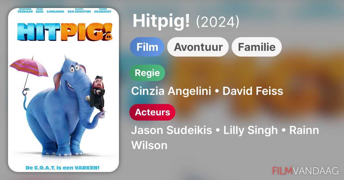 Hitpig (film, 2024) kopen op dvd of blu-ray - FilmVandaag.nl