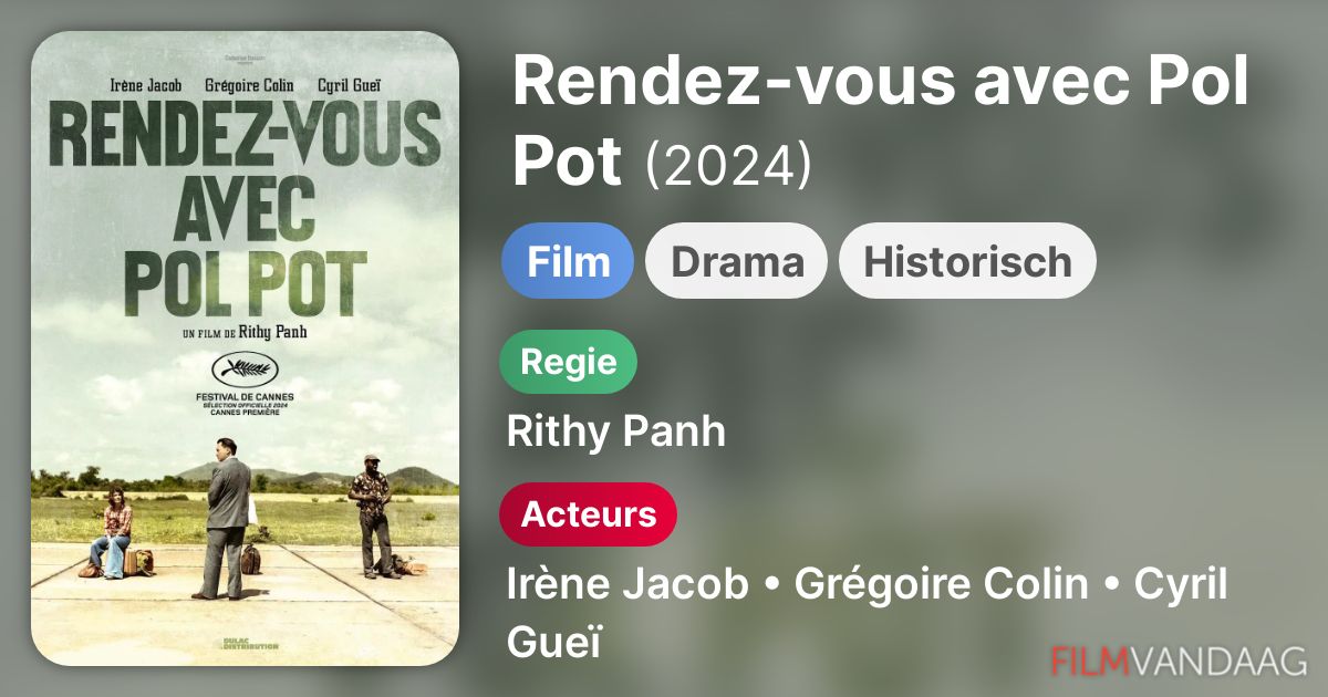 Rendez-vous avec Pol Pot (film, 2024) Nu Online Kijken - FilmVandaag.nl