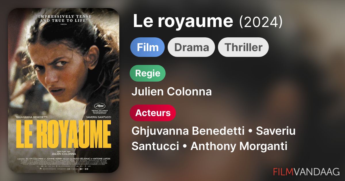Le royaume (film, 2024) - FilmVandaag.nl